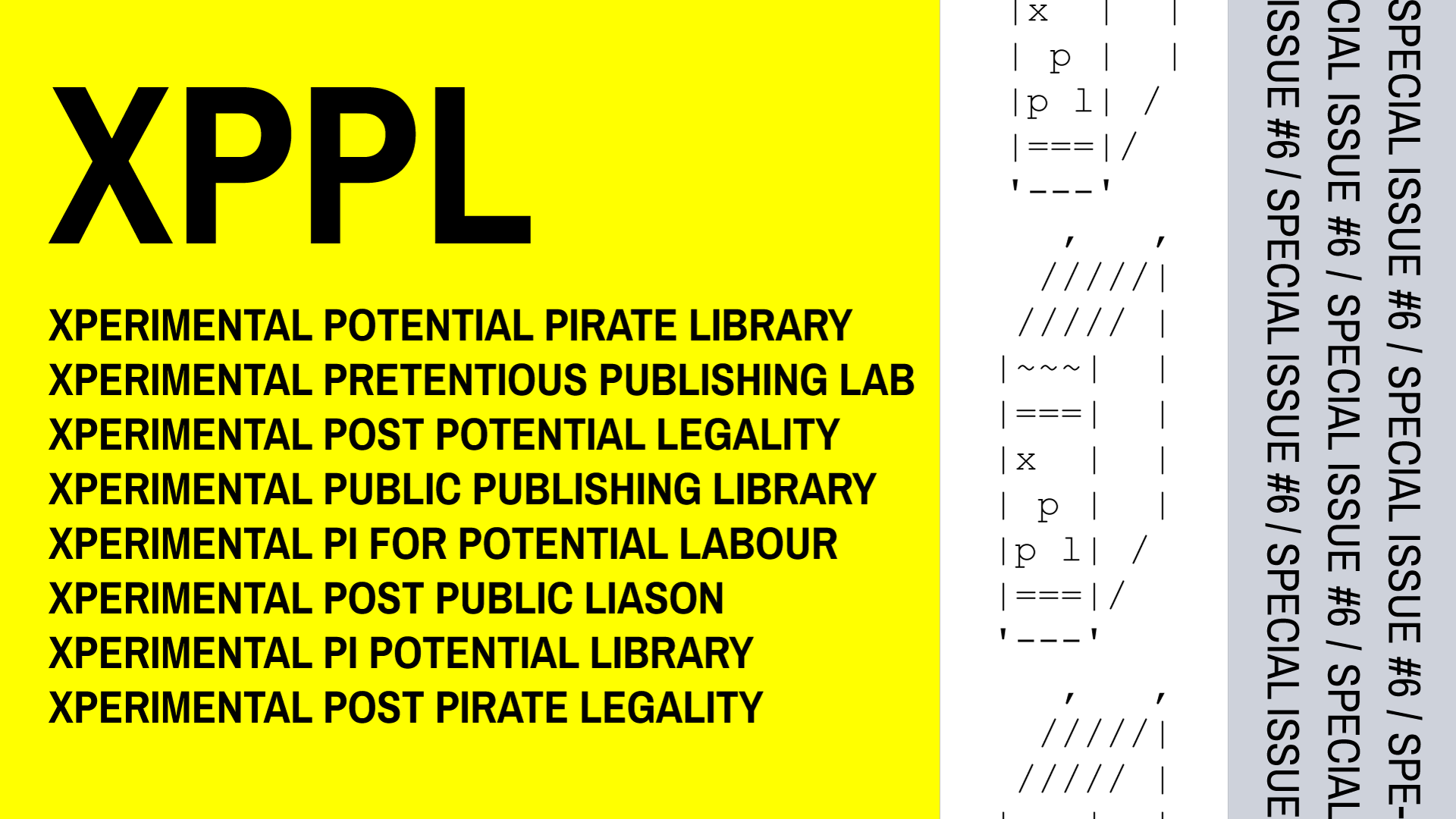 XPUB Special Issue #6: Interfacing the Law / XPPL – Piet Zwart Institute